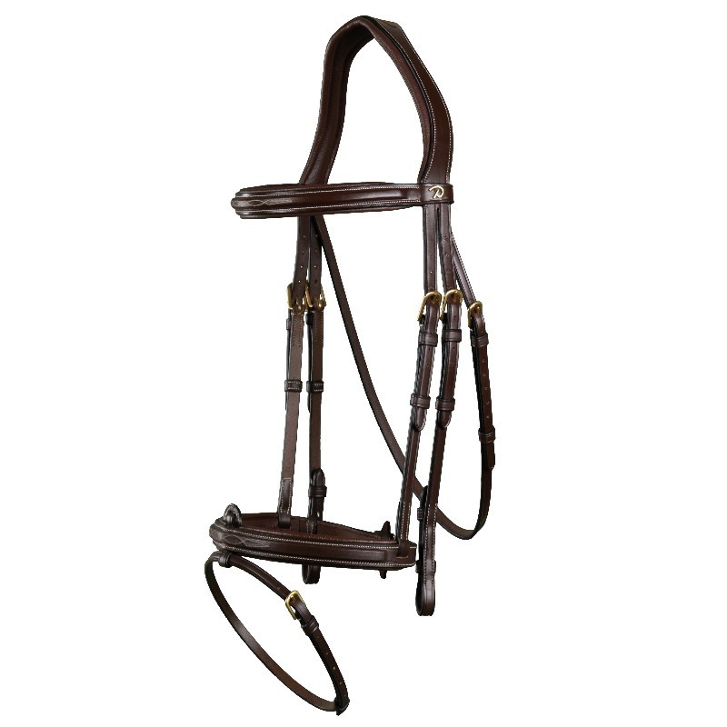Filet Dyon muserolle combinée D-Collection - DYON - Bridons - mon-cheval.fr